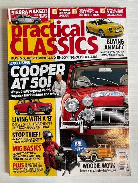 PRACTICAL CLASSICS CAR Magazine January 2011 Mini Cooper At 50 MGF Ford ...