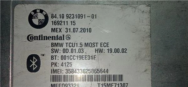 MODULE DE CONTRÔLE BLUETOOTH BMW X5 (E70) SUV 3.0d 24V (M57N2-D30(306D3 ...
