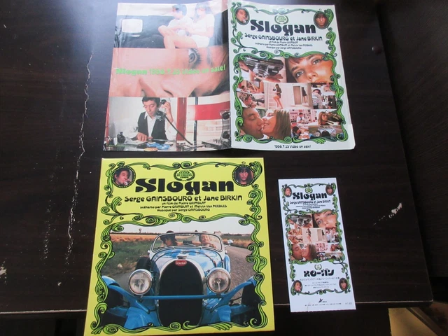 SERGE GAINSBOURG JANE Birkin Slogan Japan Film Program Book w Ticket ...