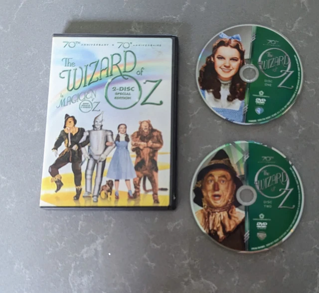 THE WIZARD OF Oz DVD - 2 Discs Special Edition 70th Anniversary DVD $5. ...