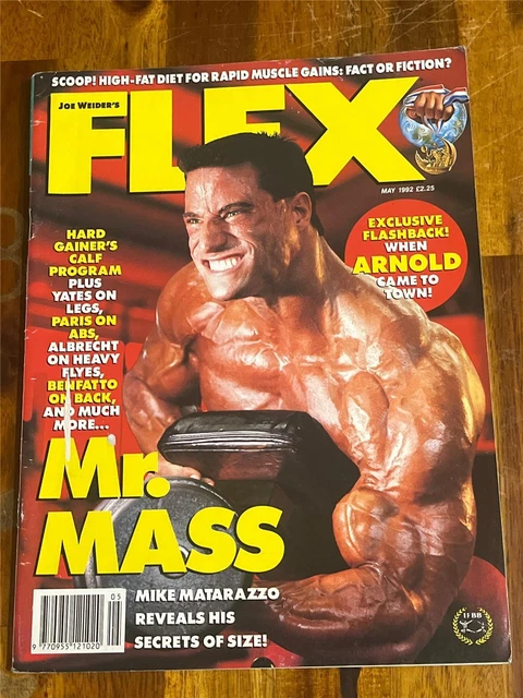 FLEX BODYBUILDING MUSCLE magazine MIKE MATARAZZO 5-92 (UK) £5.98 ...