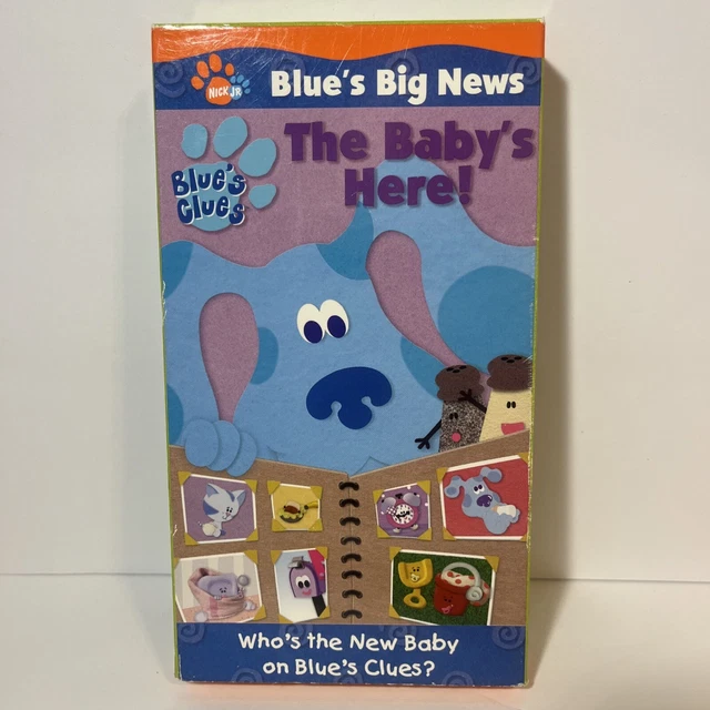 BLUE'S CLUES BLUE'S Big News The Baby's Here! VHS 2001 Nickelodeon Nick ...