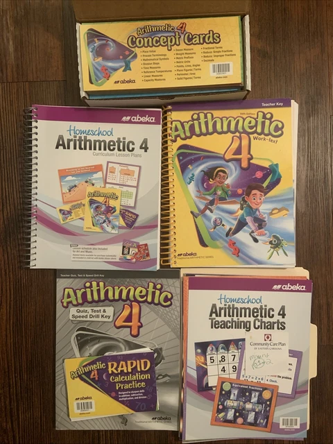 ABEKA ARITHMETIC 4 5th Ed Bundle / Lesson Plans, Key, Cards, Charts ...