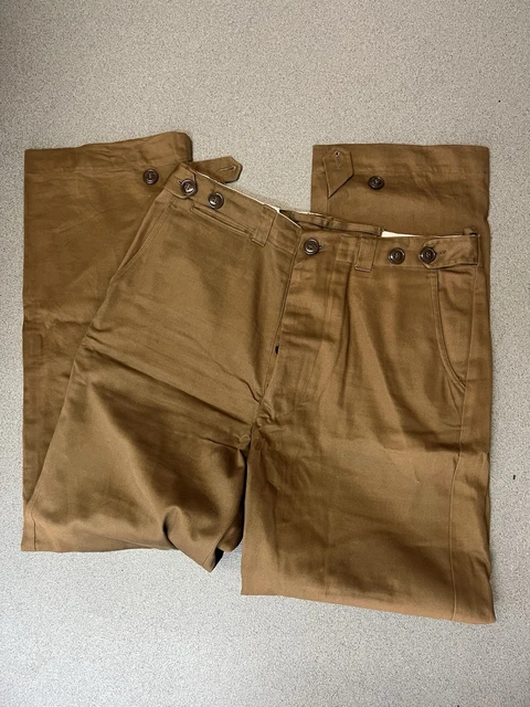 WW2 USA REPRODUCTION US Army WW2 M43 Uniform Trousers Olive Drab 34x32 ...