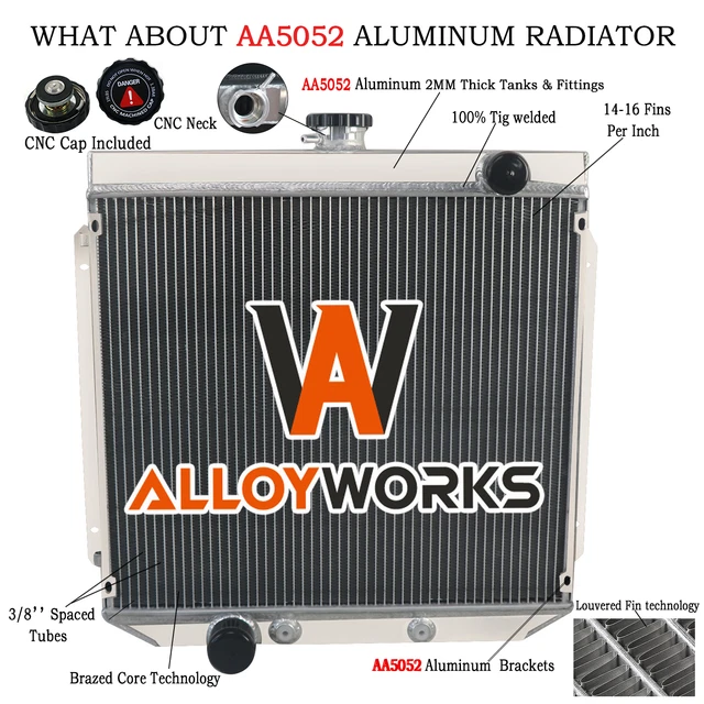 4 ROW ALUMINUM Radiator Fits 69-1972 Ford Falcon XY XW 302 250 V8 L6 ...