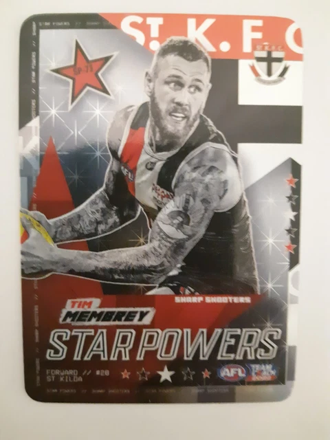 AFL 2023 TEAMCOACH STAR POWERS SHARP SHOOTERS Card SP-73 TIM MEMBREY ...