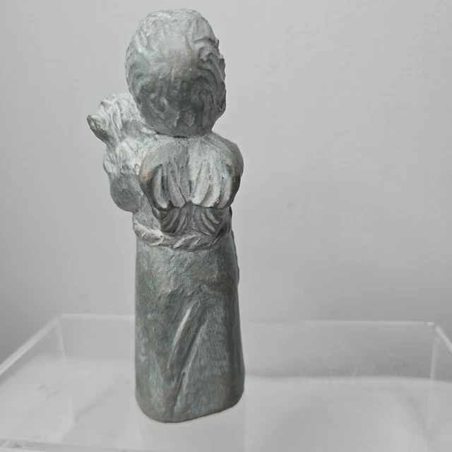 ISABEL BLOOM BOY Angel with Dog 2001 Signed Small Sculpture Collectible ...