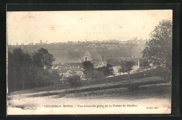 CPA VILLIERS-SUR-MORIN, VUE Gènèrale prise de la Ferme de Chelles 1907 EUR 5,00 - PicClick FR