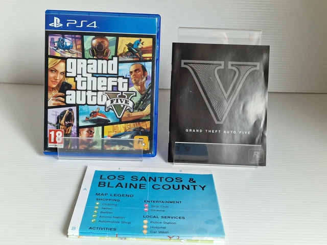 GRAND THEFT AUTO 5 GTA V Playstation 4 PS4 Complet PAL Rockstar Games ...