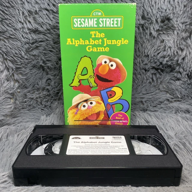 SESAME STREET ALPHABET Jungle Game VHS Tape 1998 Video Elmo Children ...
