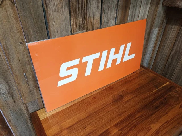 STIHL SIGN CHAINSAW Dealership Promo Double Sided Laminated 820mm x ...