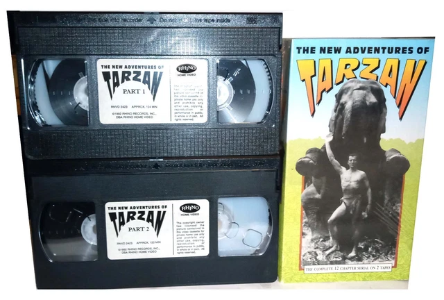 THE NEW ADVENTURES Of Tarzan Complete 12 Chapter Serial Vhs Tape Rhino ...