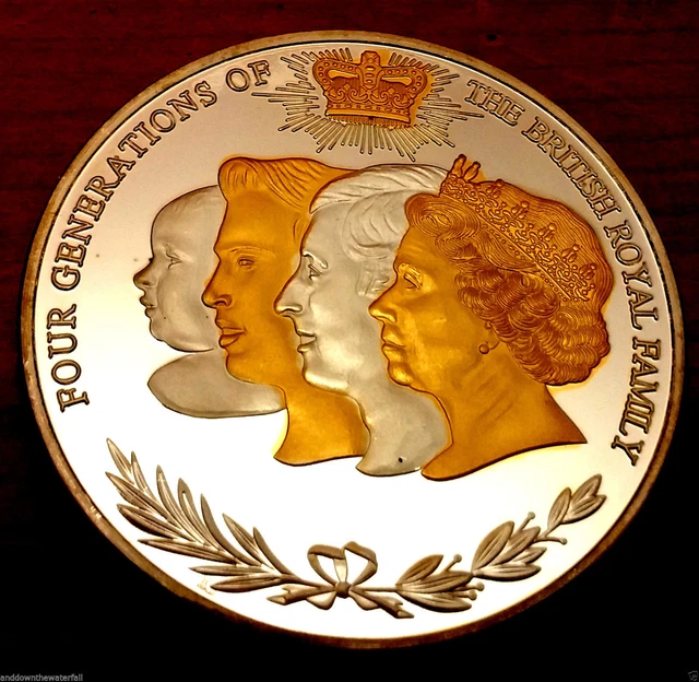 ROYAL FAMILY GOLD Silver Coin King Charles III Prince William George ...