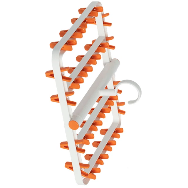 LAUNDRY DRYING RACK Sock Clip Rack Hanging Clothespins Underwear Drying ...