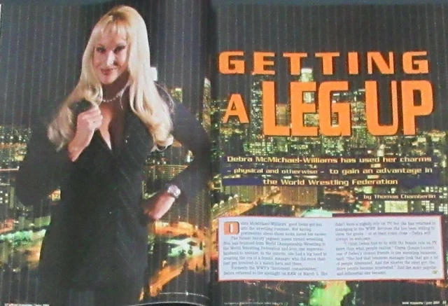 WOW MAGAZINE JUIN 2001 Debra McMichael WWE diva Carmel Macklin ...