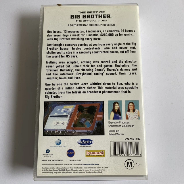 THE BEST OF Big Brother VHS Video Tape Warner Vision Australia Reality ...