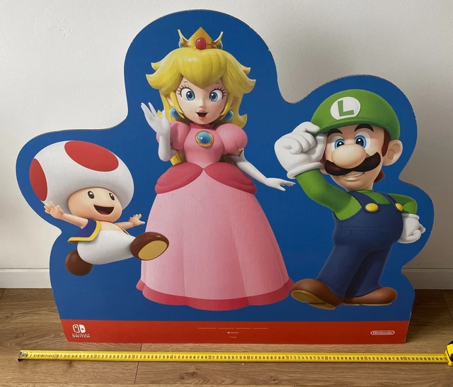 SUPER MARIO BROS Luigi Princess Peach Toad STANDEE £84.00 - PicClick UK