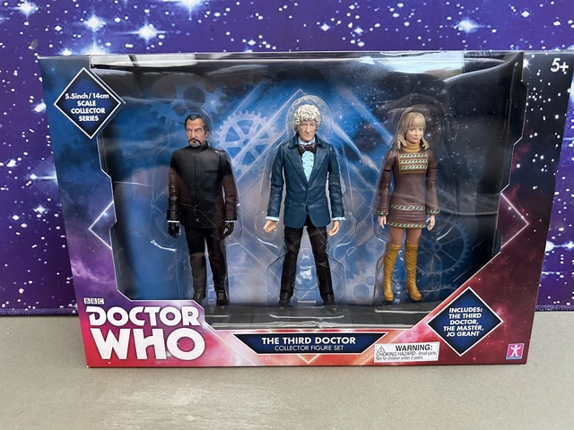 DOCTOR WHO NEW & Sealed Action Figure Set Third Doctor The Master And ...