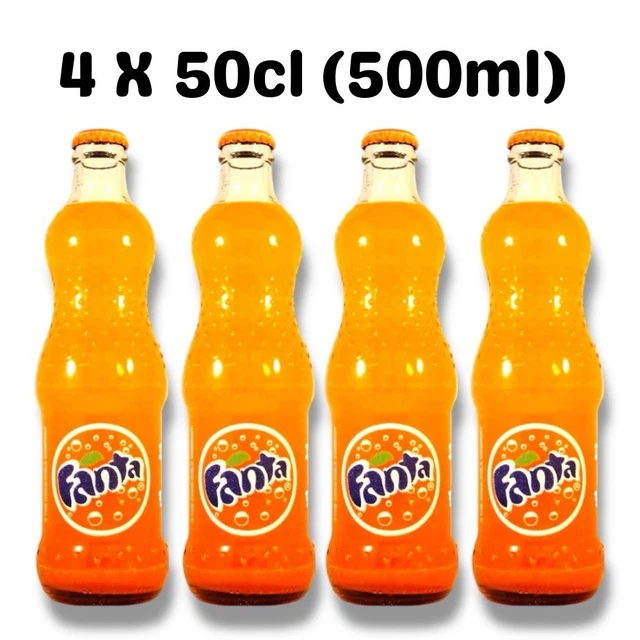 4 X AFRICAN Fanta Orange Sweet Fruity Taste 50Cl 500ml Glass Bottles ...