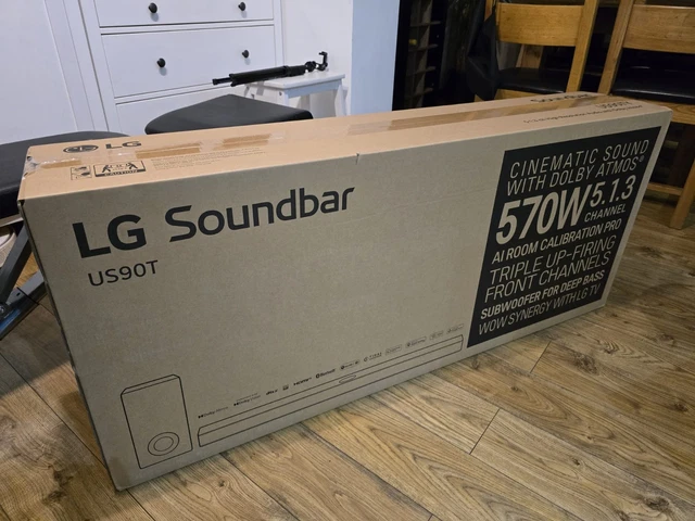 LG US90TY 5.1.3CH Soundbar with Subwoofer Dolby Atmos DTSX New Sealed £ ...