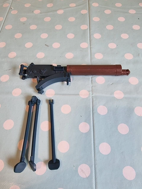 VINTAGE,ORIGINAL,PALITOY ACTION MAN "BROWNING MACHINE GUN damaged leg £ ...
