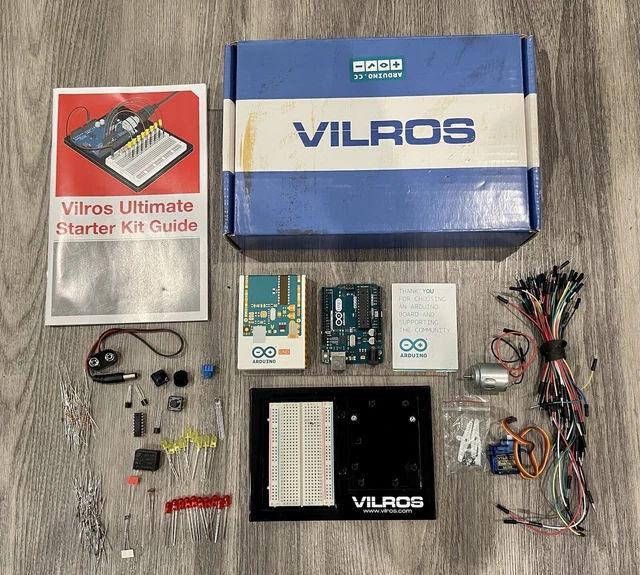 ARDUINO VILROS ULTIMATE Starter Kit w/ Uno Rev. 3 Microcontroller $42. ...