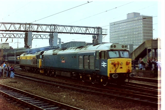 35MM RAILWAY COLOUR Negative Class 50 008 and 50 015 at Crewe £1.95 ...