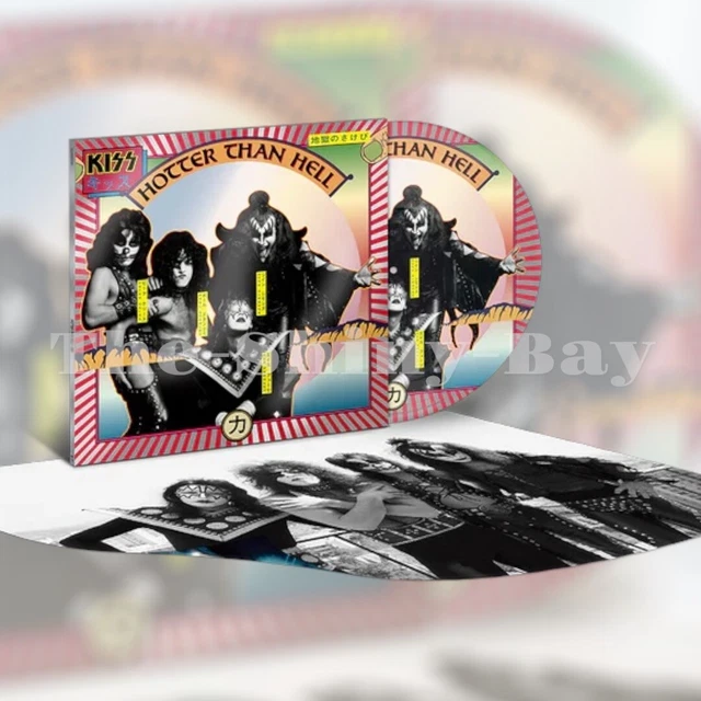 KISS HOTTER THAN Hell 50th Anniversary Exclusive Picture Disc Vinyl LP ...