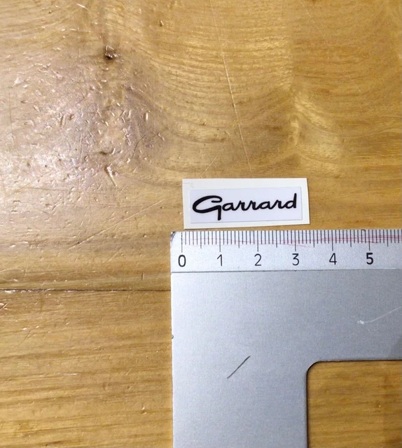 STICKER EMBLEM GARRARD Logo Tape amp ampli platine TURNTABLE tube EUR 4 ...