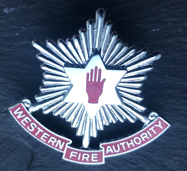 WESTERN FIRE AUTHORITY Irish Fire Service Cap Badge. £13.50 - PicClick UK