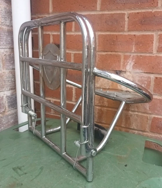 VINTAGE VESPA 'CUPPINI' Chrome Rear Rack/Spare Wheel Holder In Used ...