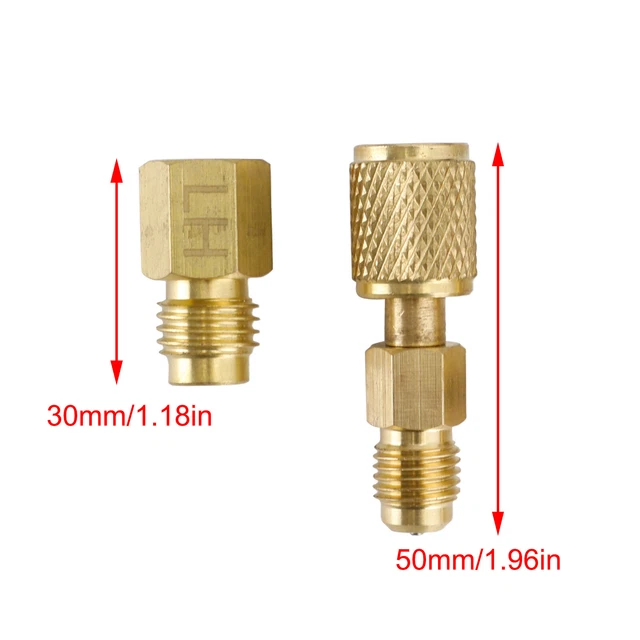 R1234YF R134A R12 Car Refrigerant Can Tap Adapter For AC HVAC Air ...
