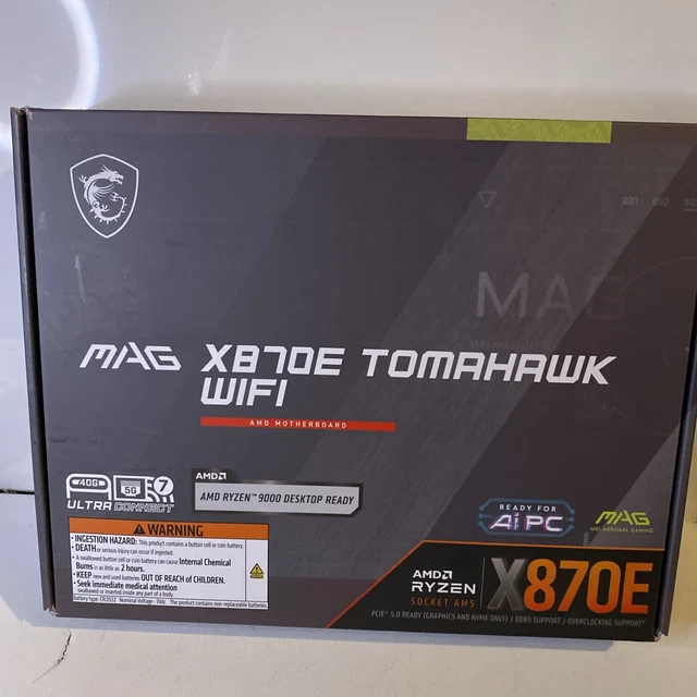 MSI MAG MAG X870E Tomahawk Wi-Fi AM5 Motherboard $99.31 - PicClick AU