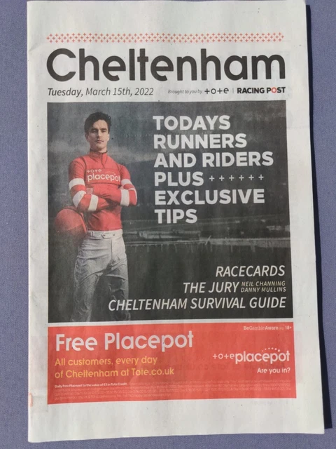 THE TOTE MINI Racing Post, Cheltenham Festival Tuesday 15 March £1.99 ...