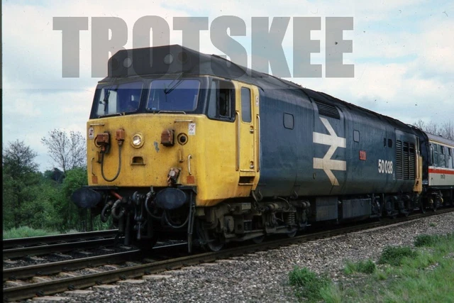 35MM SLIDE BR British Railways Diesel Loco Class 50 50028 Hatton 1986 ...