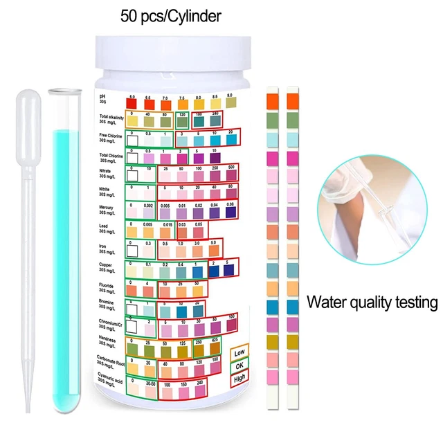 KIT DE TEST d'eau potable 16 en 1 kit de test d'eau à domicile ...