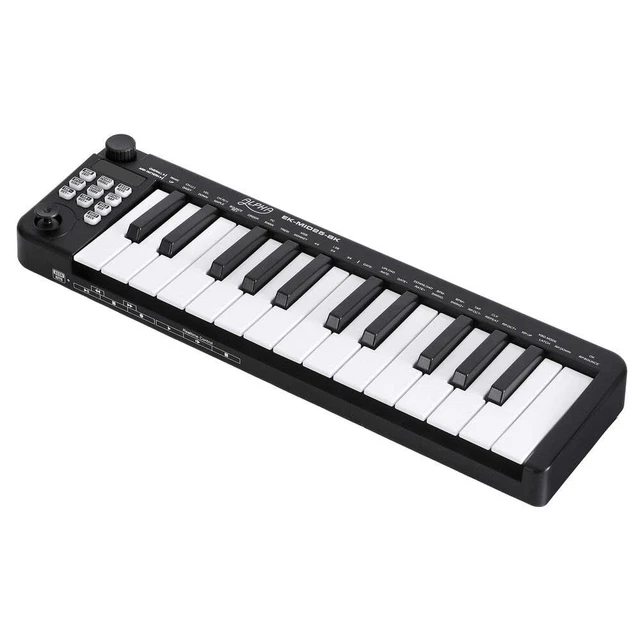 ALPHA 25-KEY MIDI Keyboard Controller Portable USB Laptop Black $74.99 ...