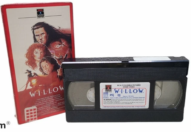 VINTAGE WILLOW VHS Val Kilmer Warwick Davis Ron Howard George Lucas VHS ...
