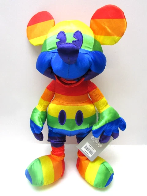 DISNEY YEAR OF The Mouse Collector Plush - June Pride Rainbow Mickey ...