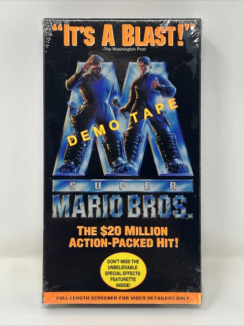 SUPER MARIO BROS VHS 1993 Demo Tape Screener Sealed Rare £422.30 ...