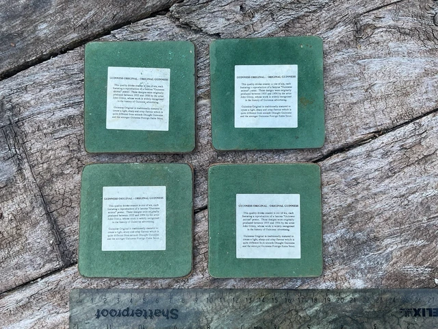 VINTAGE 1994 GUINNESS My Goodness My Guinness Cork Beer Coasters/Mats ...