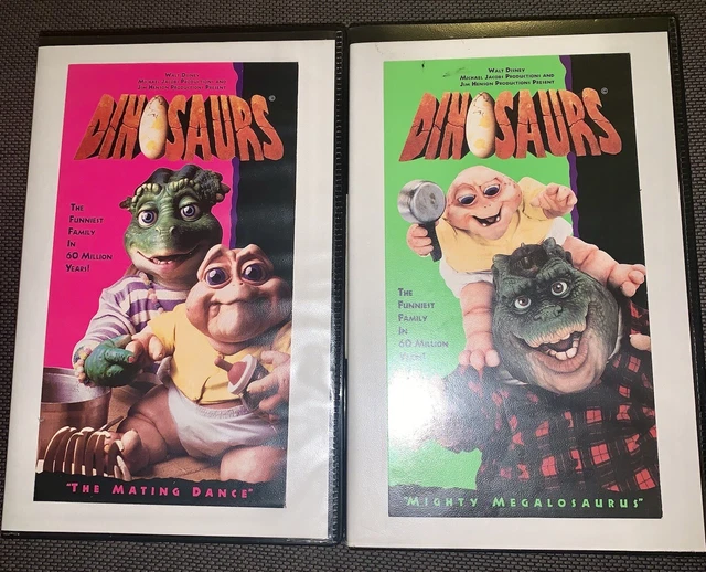 DINOSAURS WALT DISNEY'S Jim Henson ABC 1991 Sitcom VHS 90's Vol 1 & 2 ...