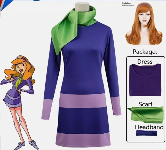 ANIME SCOOBY-DOO DAPHNE Blake Violet Tenue Cosplay Costume Carnival ...