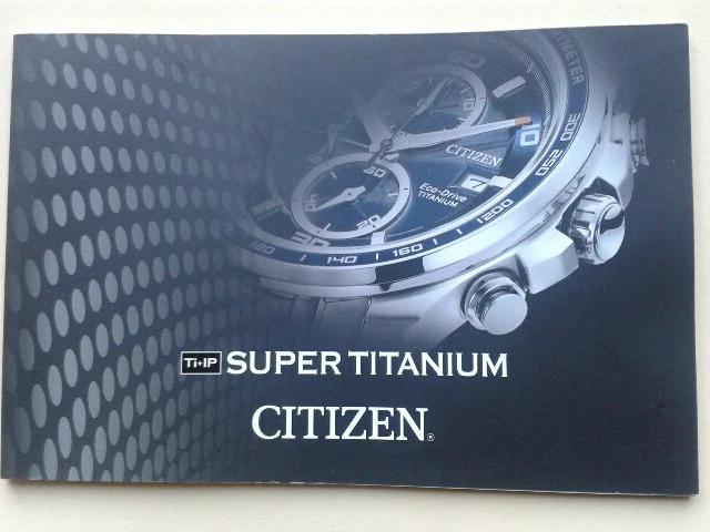 CITIZEN CATALOGO BROCHURE Catalogo Book Magazine Katalog Super Titanium ...