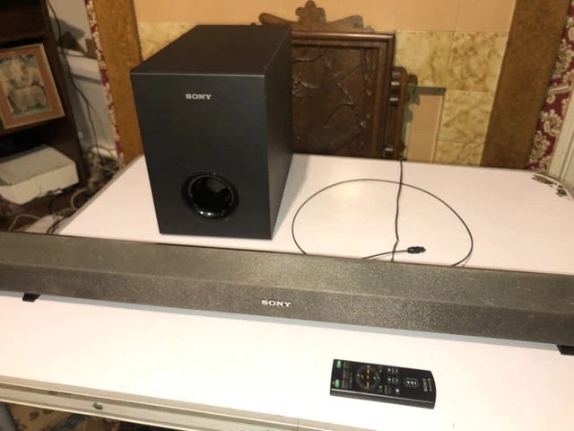 SONY SOUNDBAR SUBWOOFER + Remote Wireless Bluetooth AUX Speaker Sound ...
