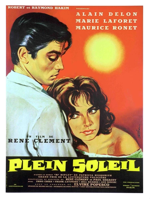 PLEIN SOLEIL - Affiche de Cinéma - Poster du Film - Alain Delon EUR 24,90 - PicClick FR