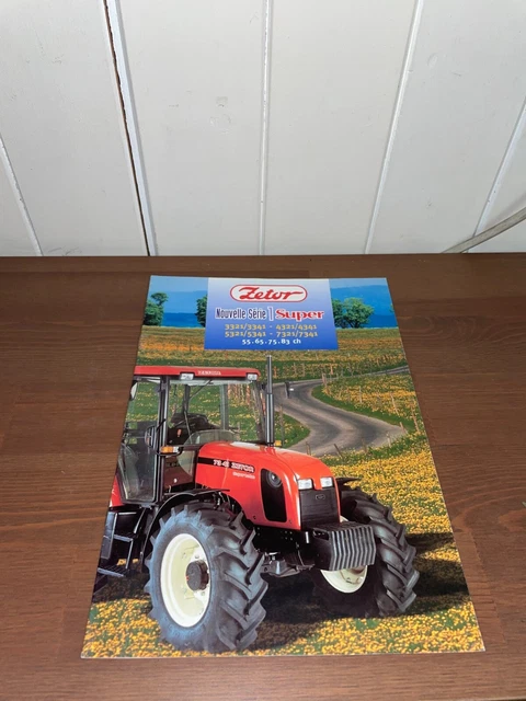 BROCHURE PROSPEKT PROSPECTUS TRACTEUR ZETOR SERIE 1 tractor-traktor-ursus-deutz EUR 9,99 ...