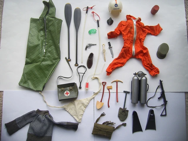 VINTAGE ACTION MAN Tommy Gunn Accessories Parts Job Lot £13.49 ...