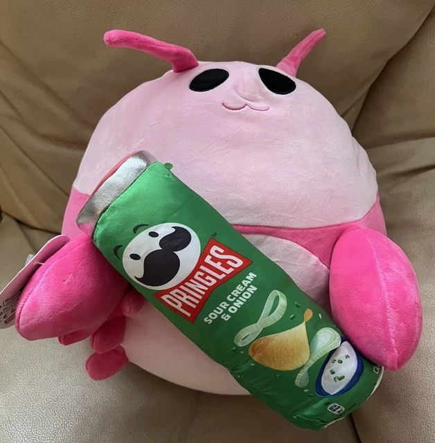 SNACKLES SERIES 2 Pink Shrimp with Pringles 14" Plush Soft Toy Squishy ...