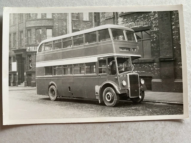 BUS PHOTO ROADSIDE Platform Double Decker Service KRR 69 1963 £6.55 ...